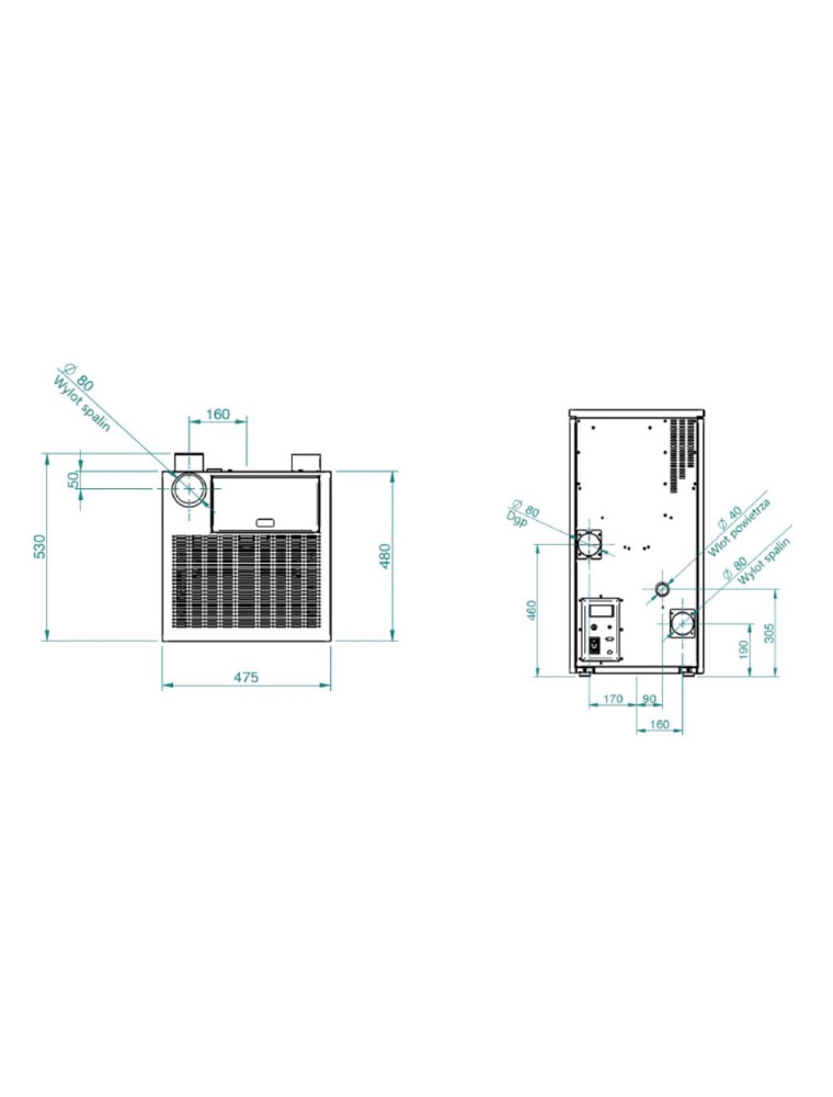 Piec na pellet FUTURA 7C 7 kW czarny ARTEL system DGP - sklep online